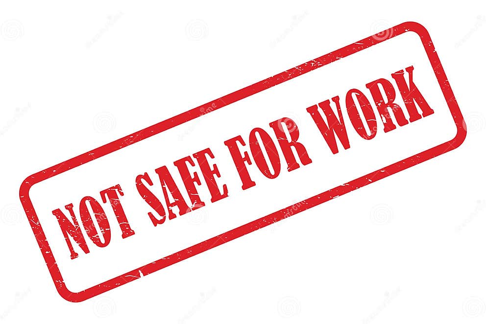 Not safe for work stamp stock illustration. Illustration of notice ...