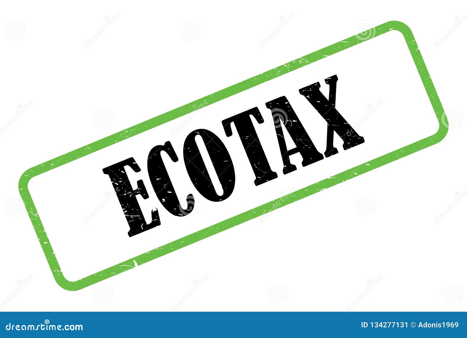 Ecotax stamp stock illustration. Illustration of draft - 134277131