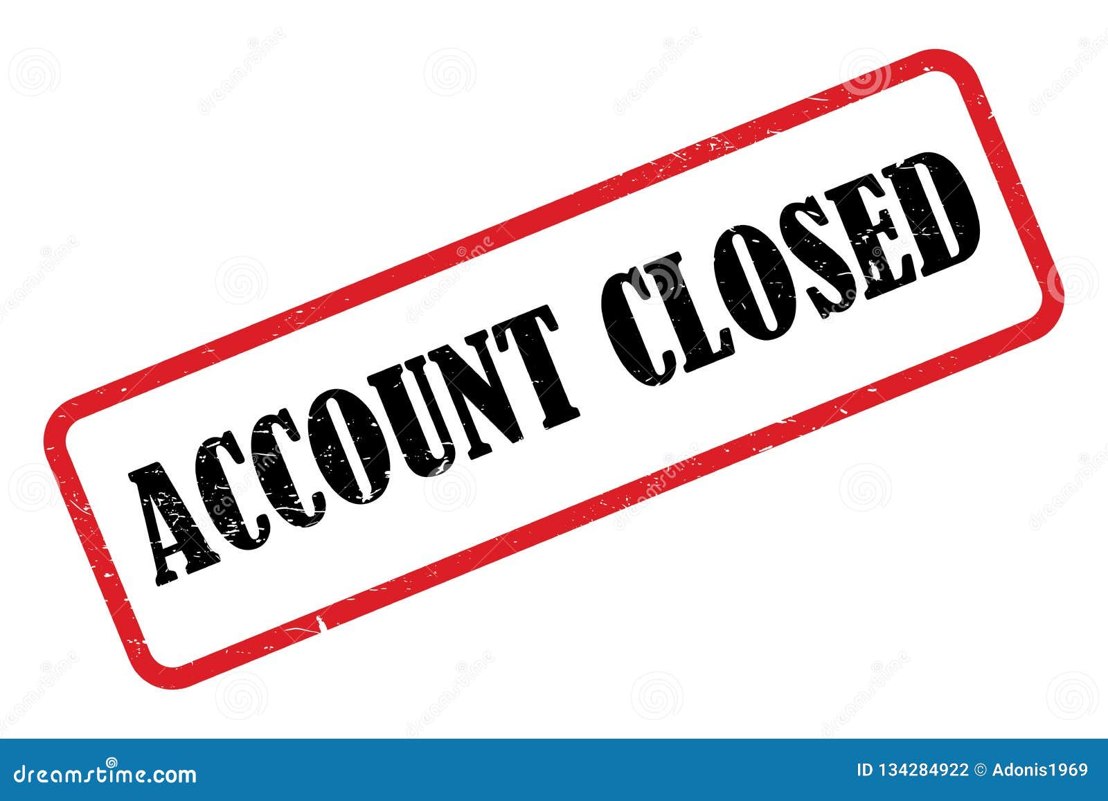 Account Closed Illustration Stock Illustration - Illustration of block ...