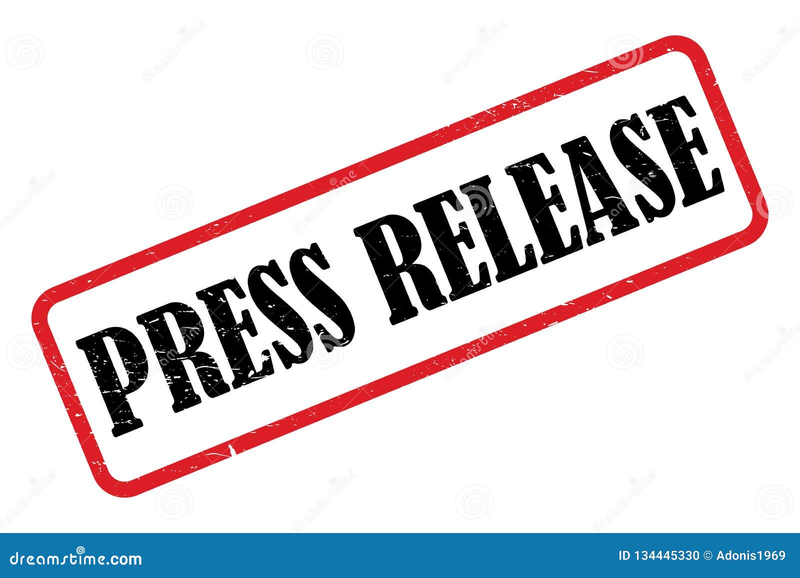 Press release stamp stock illustration. Illustration of report - 134445330