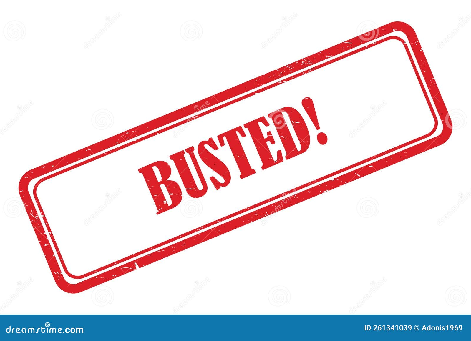 Busted Stamp Cartoon Vector | CartoonDealer.com #122344913