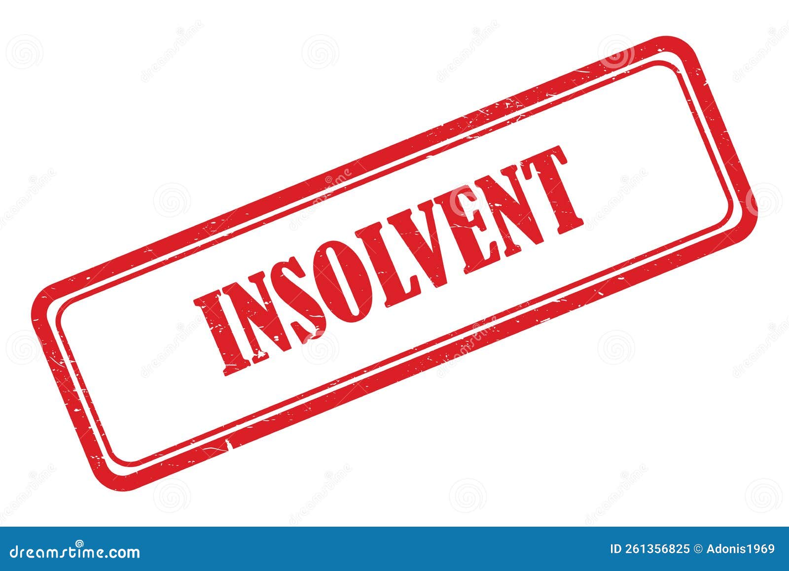 Insolvent Stamp. Insolvent Label. Round Grunge Sign Vector Illustration ...