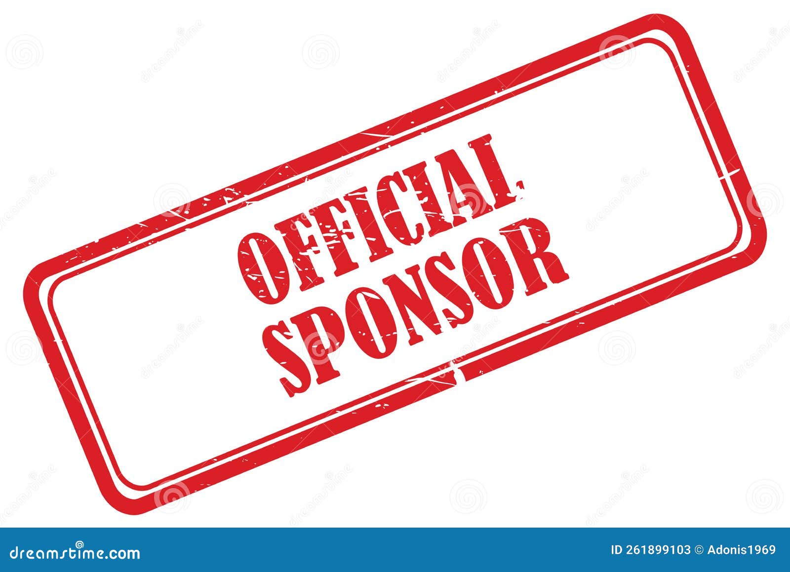 Sponsor Stamp Cartoon Vector | CartoonDealer.com #86263619