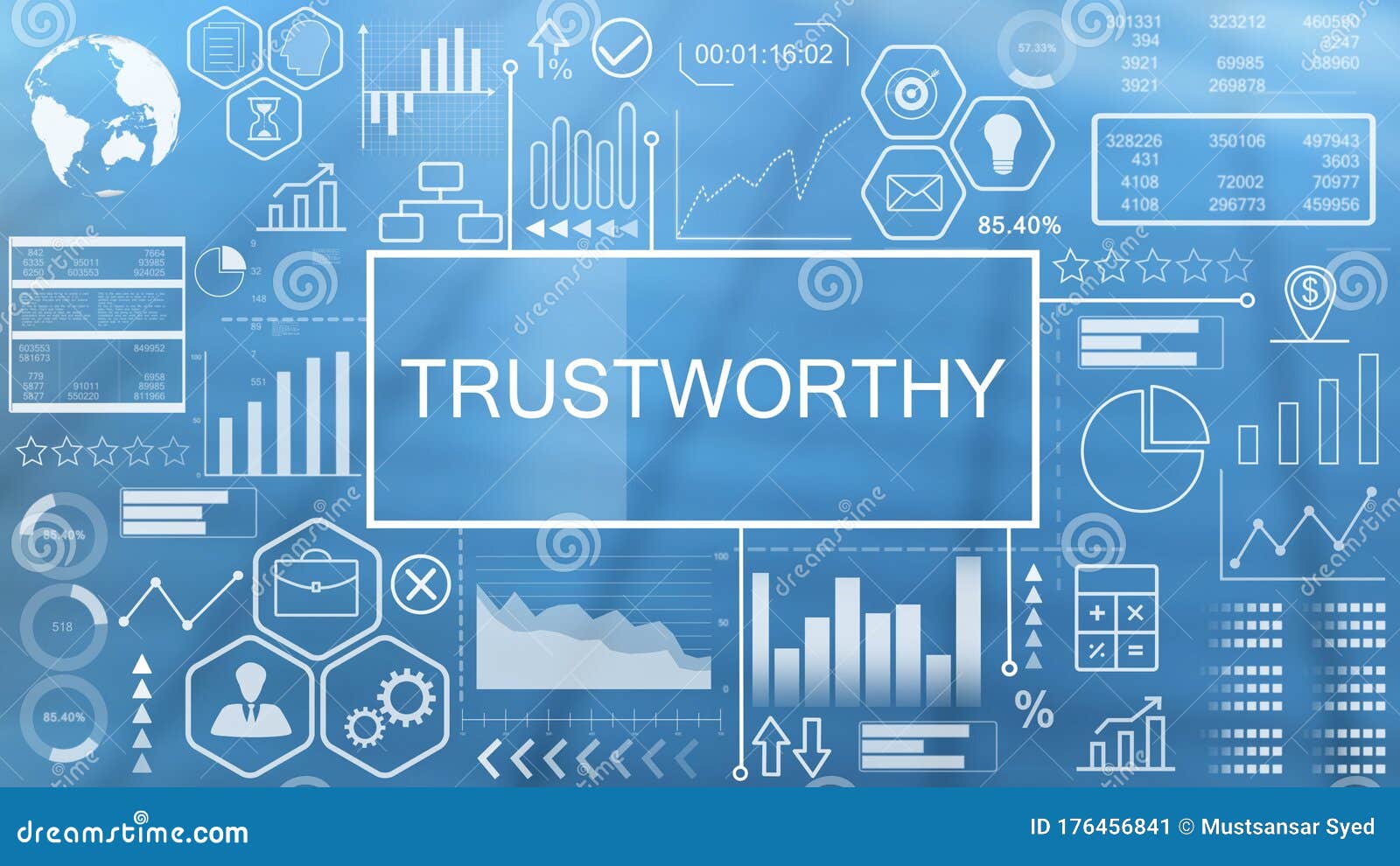 Trustworthy, Animated Typography Stock Illustration - Illustration of ...