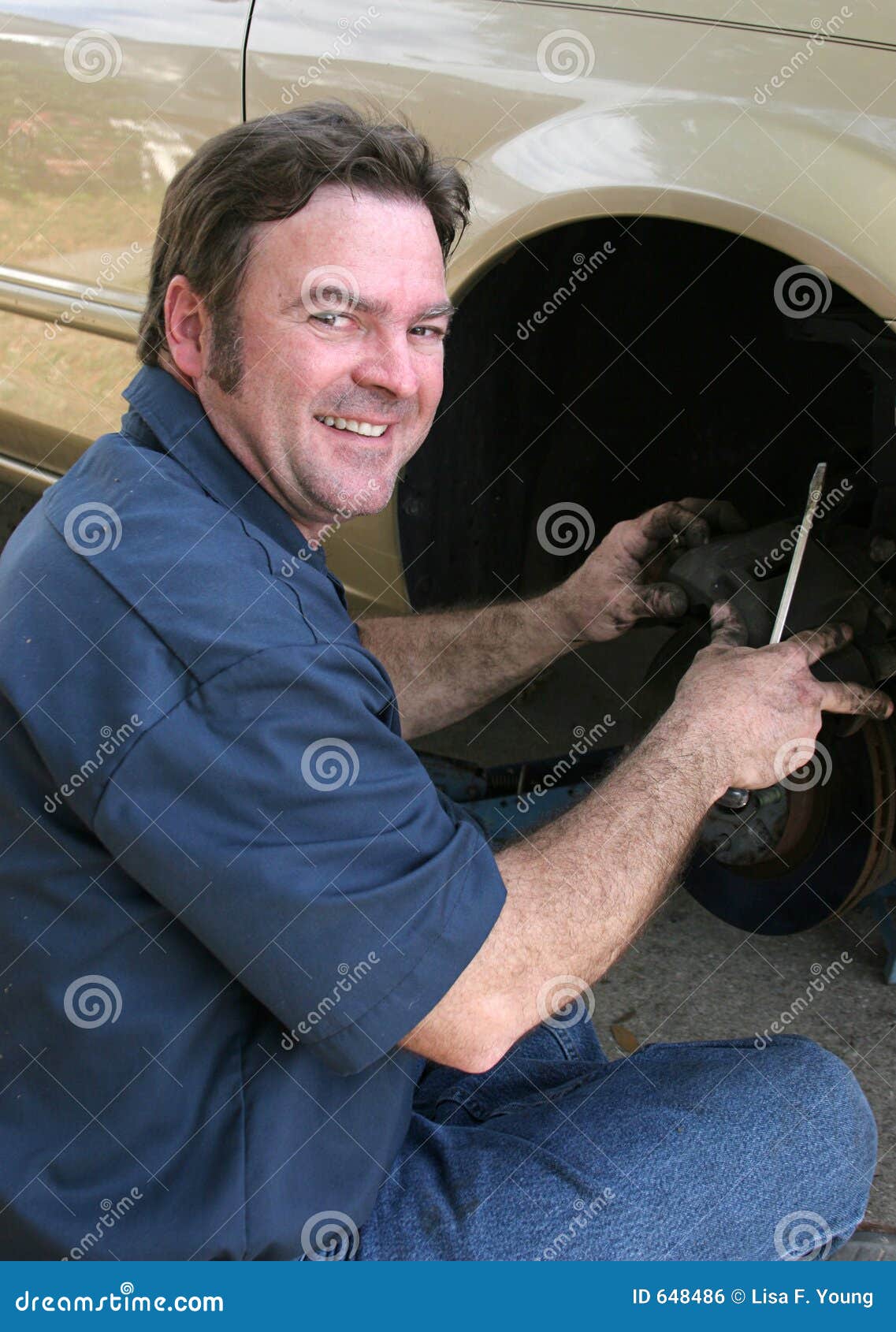 Trustworthy Mechanic stock photo. Image of person, automotive - 648486
