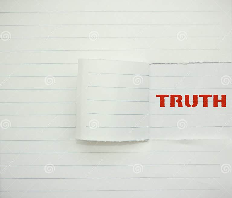 Truth stock image. Image of torn, text, note, information - 28879395