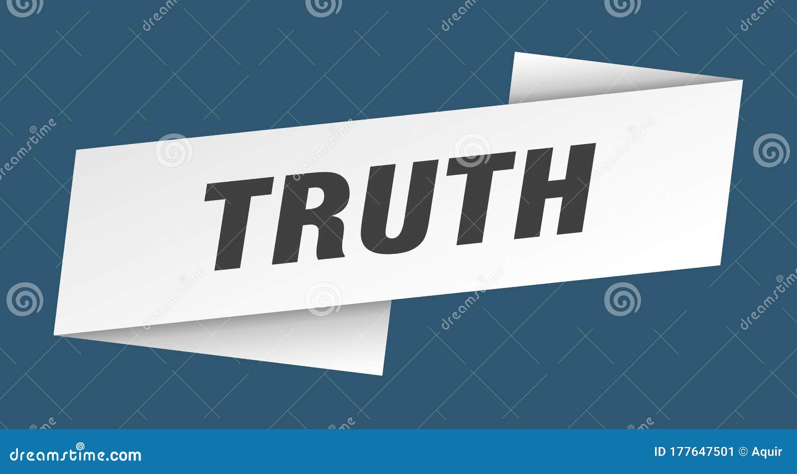 Truth Banner Template. Truth Ribbon Label Stock Vector - Illustration ...
