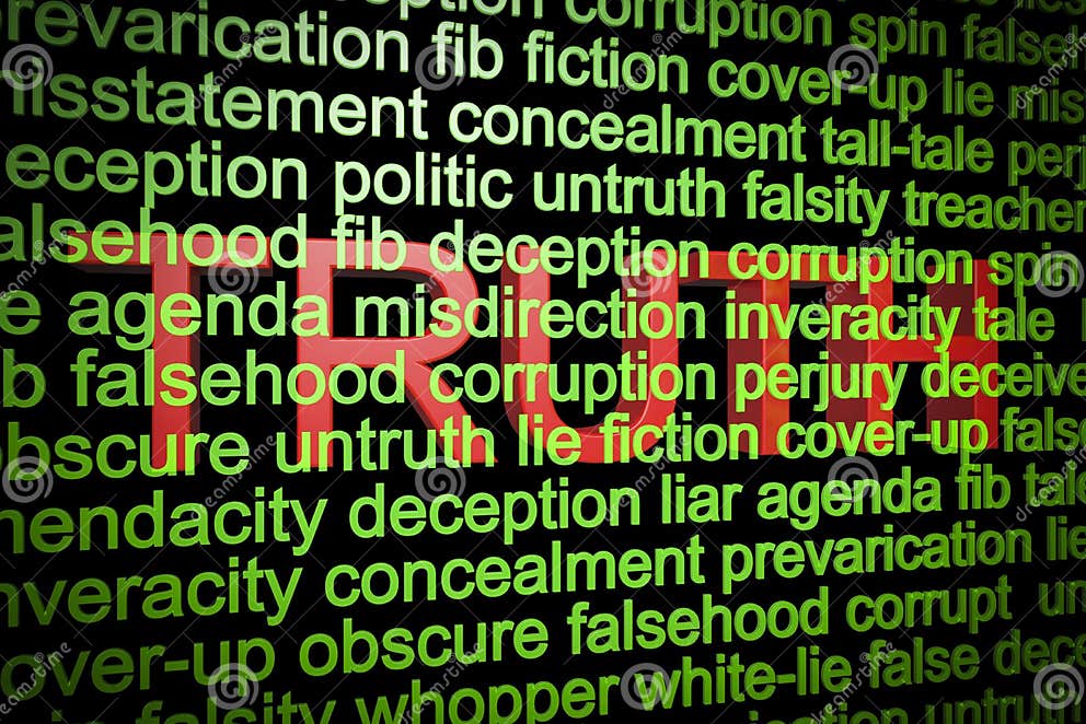 Truth behind the lies stock illustration. Illustration of search - 29099342