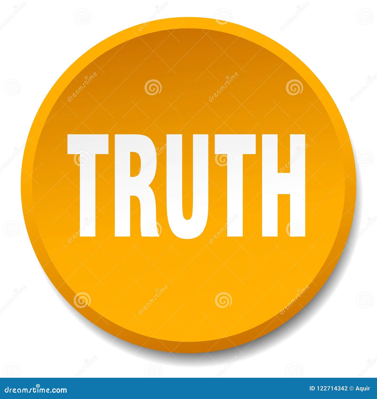 Truth button stock vector. Illustration of sign, modern - 122714342