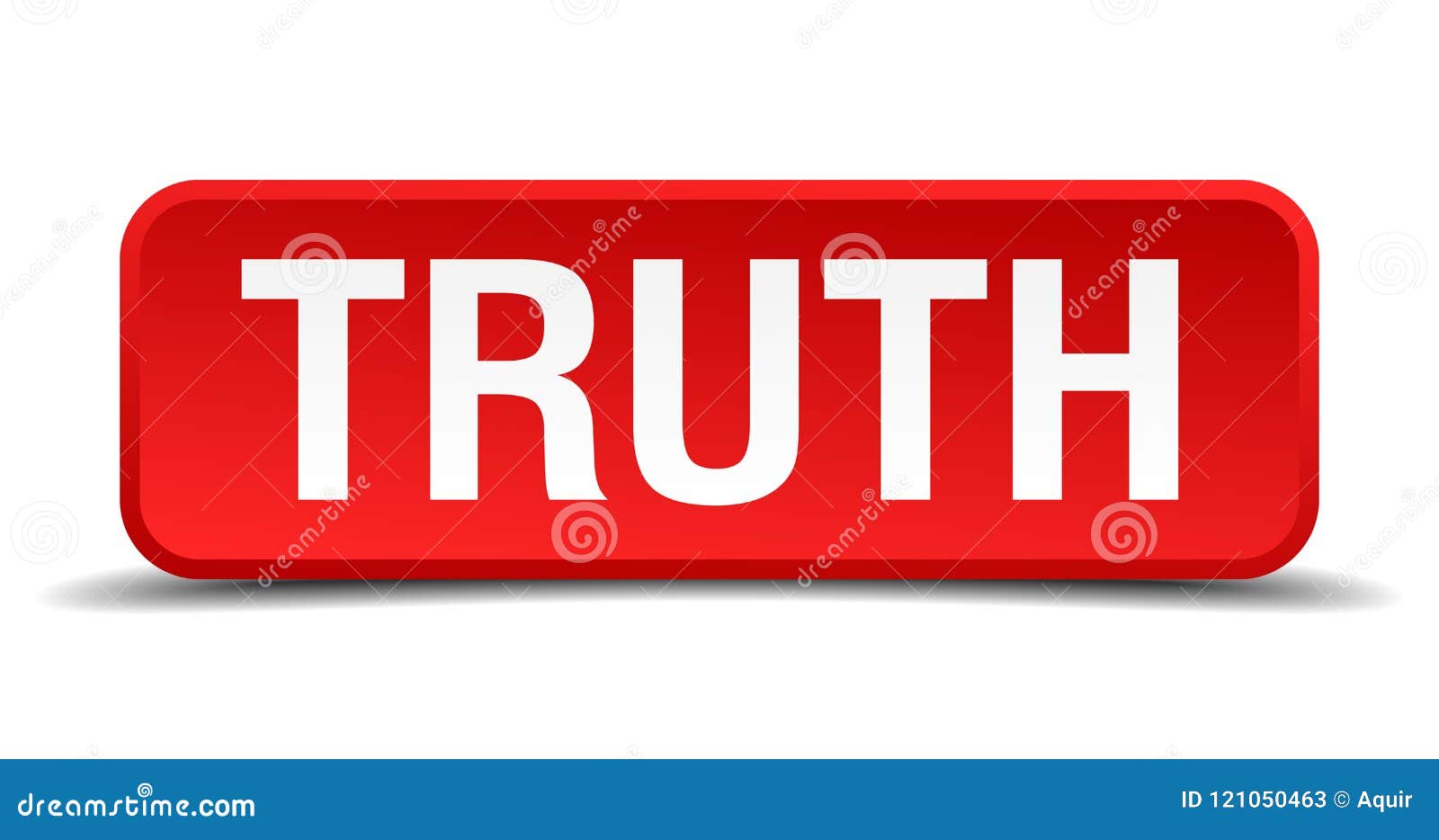 Truth button stock vector. Illustration of shiny, square - 121050463