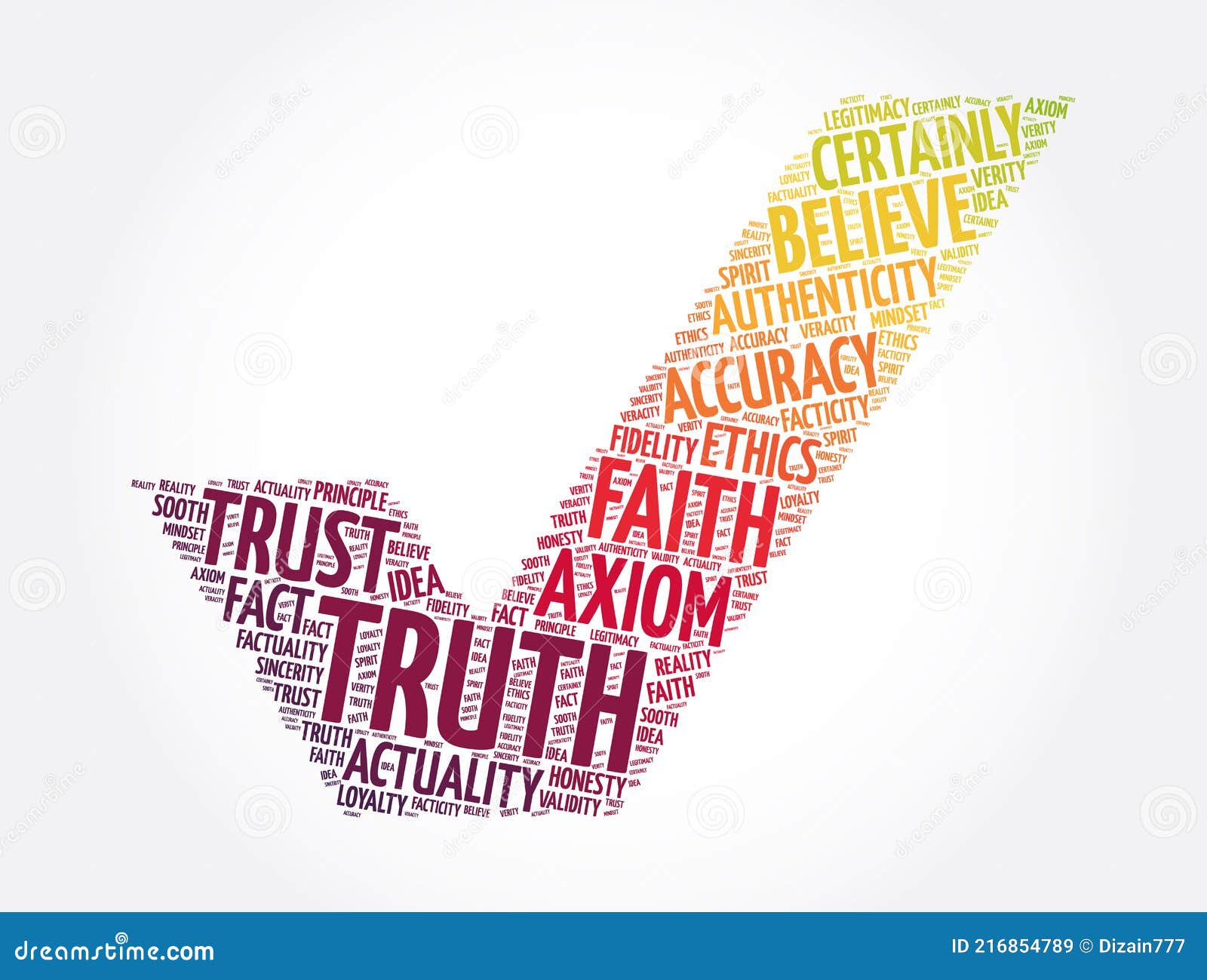 Truth Check Mark Word Cloud Collage, Concept Background Royalty-Free ...