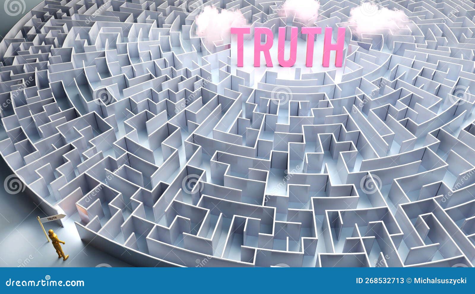 Truth and a Difficult Path To Reach it Stock Illustration ...