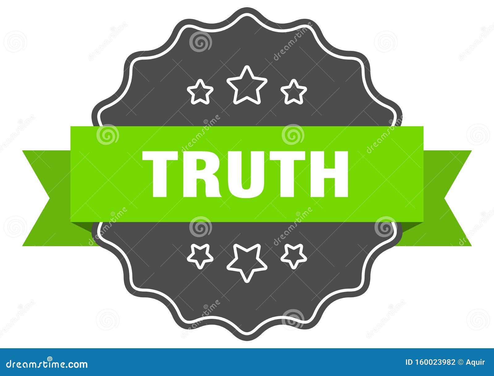 Truth label stock vector. Illustration of sticker, circle - 160023982