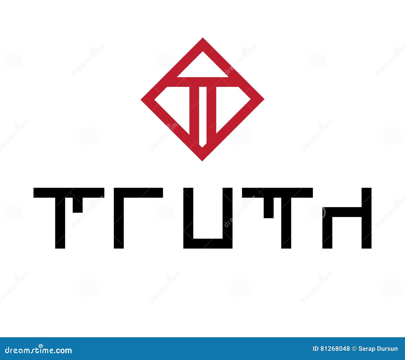 Truth Logo Design stock vector. Illustration of design - 81268048