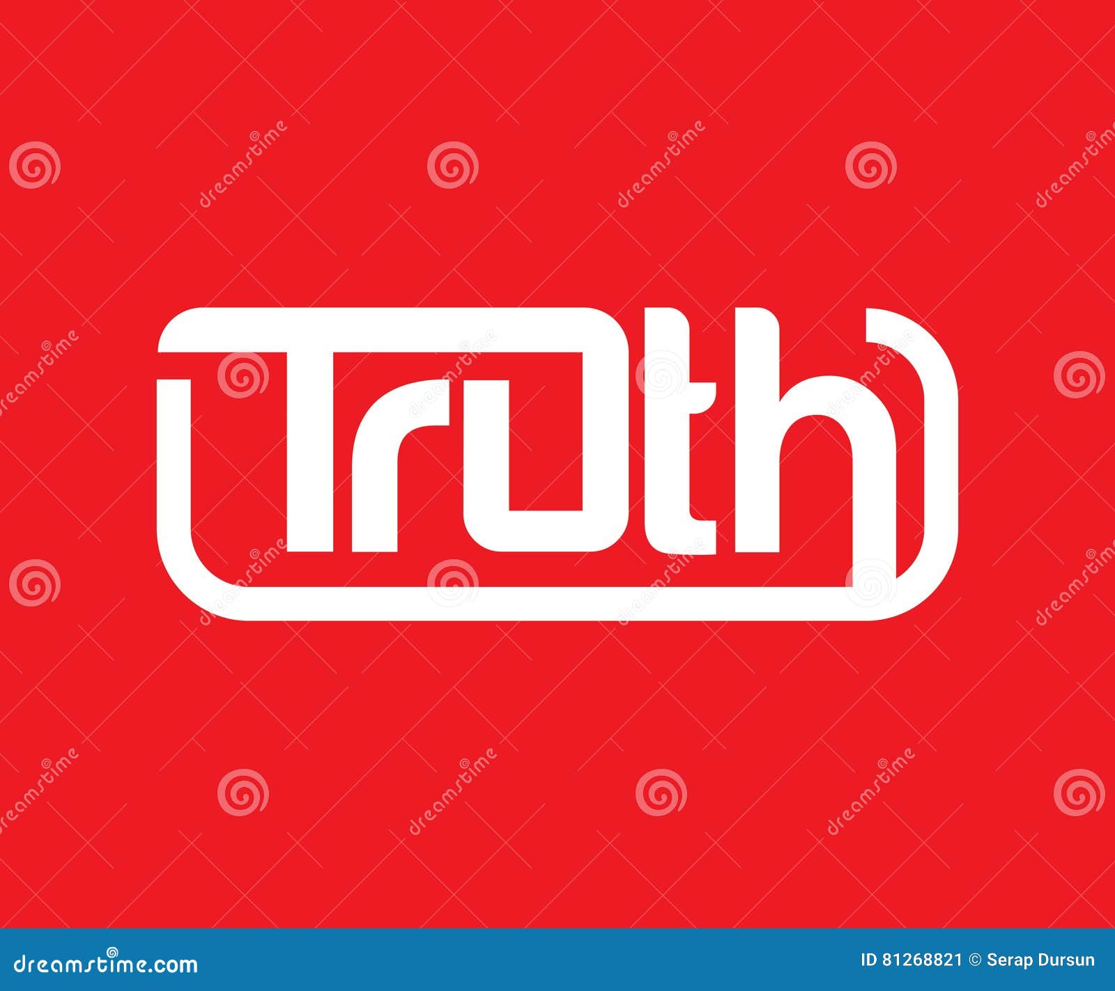 Truth Logo Design stock illustration. Illustration of capital - 81268821
