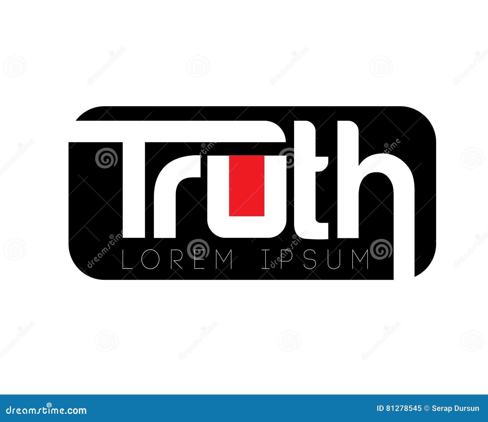 Truth Logo Design stock illustration. Illustration of emblem - 81278545