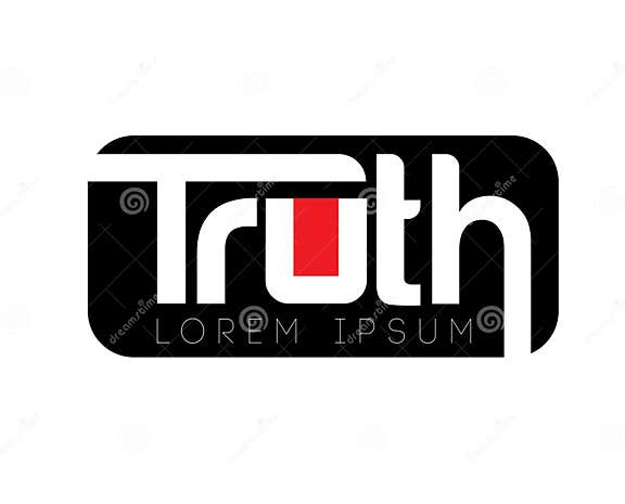 Truth Logo Design stock illustration. Illustration of emblem - 81278545