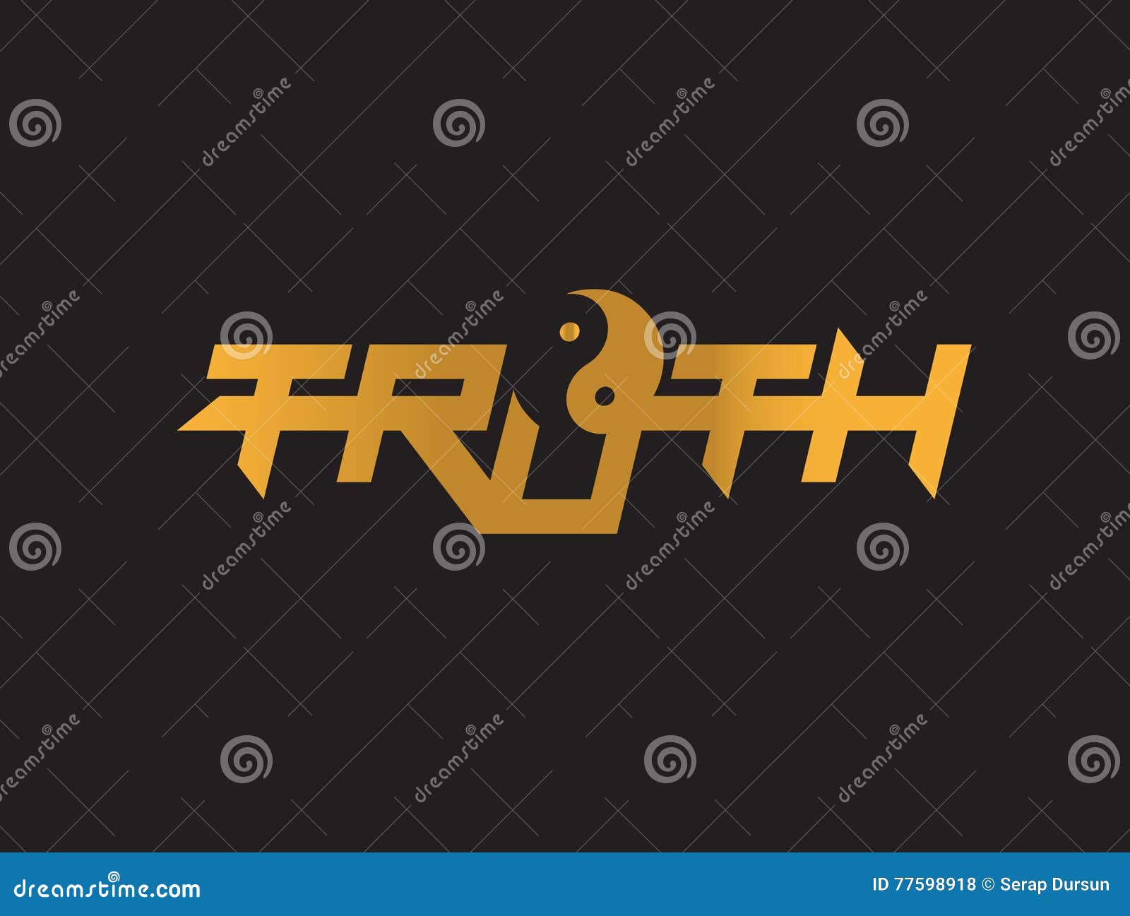 Truth Logo Design Vector Illustration | CartoonDealer.com #81268076