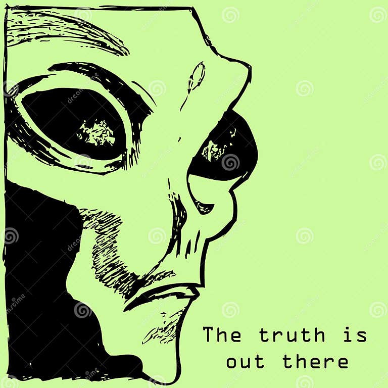 The truth is out there stock vector. Illustration of individual - 44238062