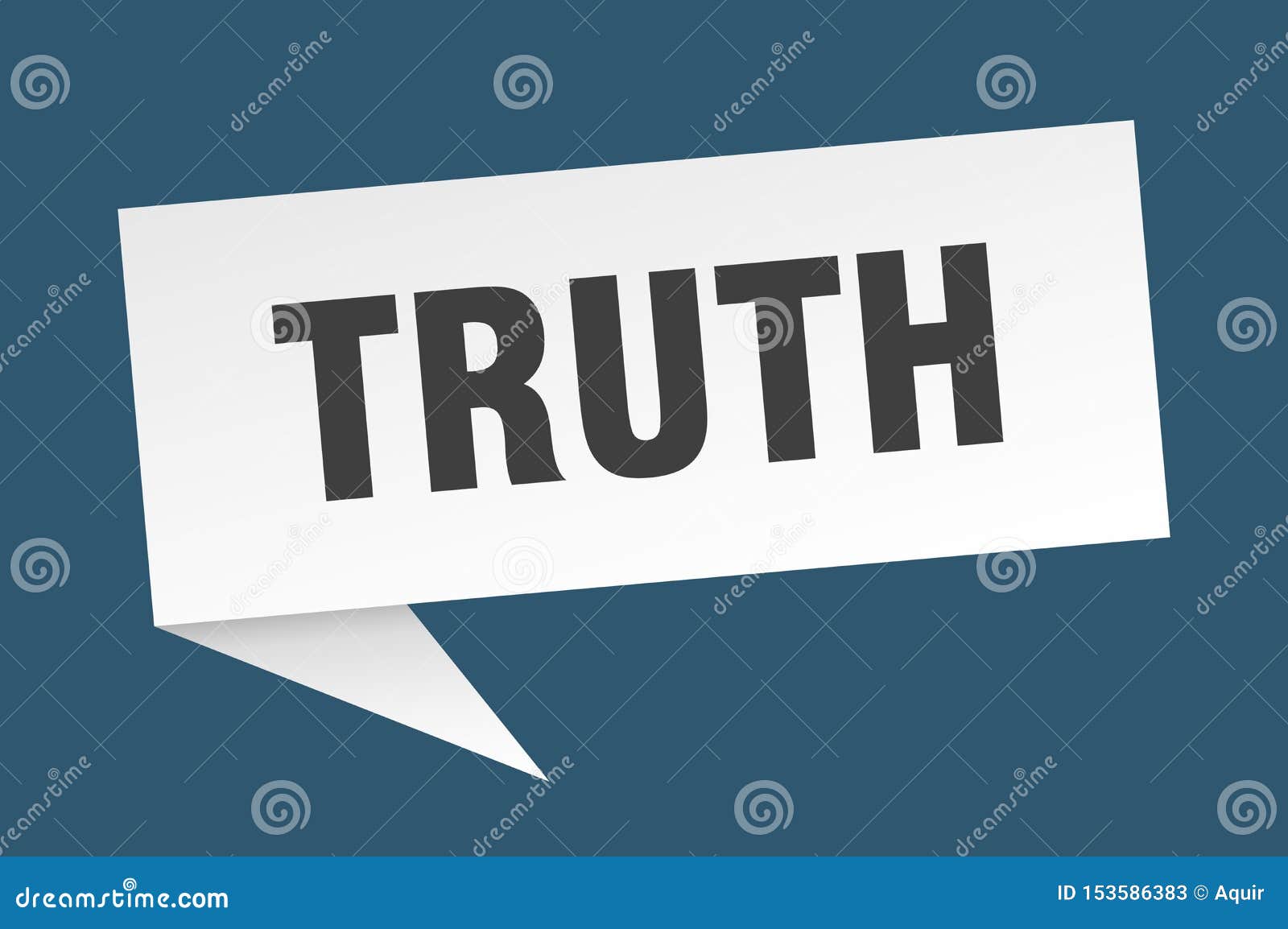 Truth speech bubble. stock vector. Illustration of bubble - 153586383