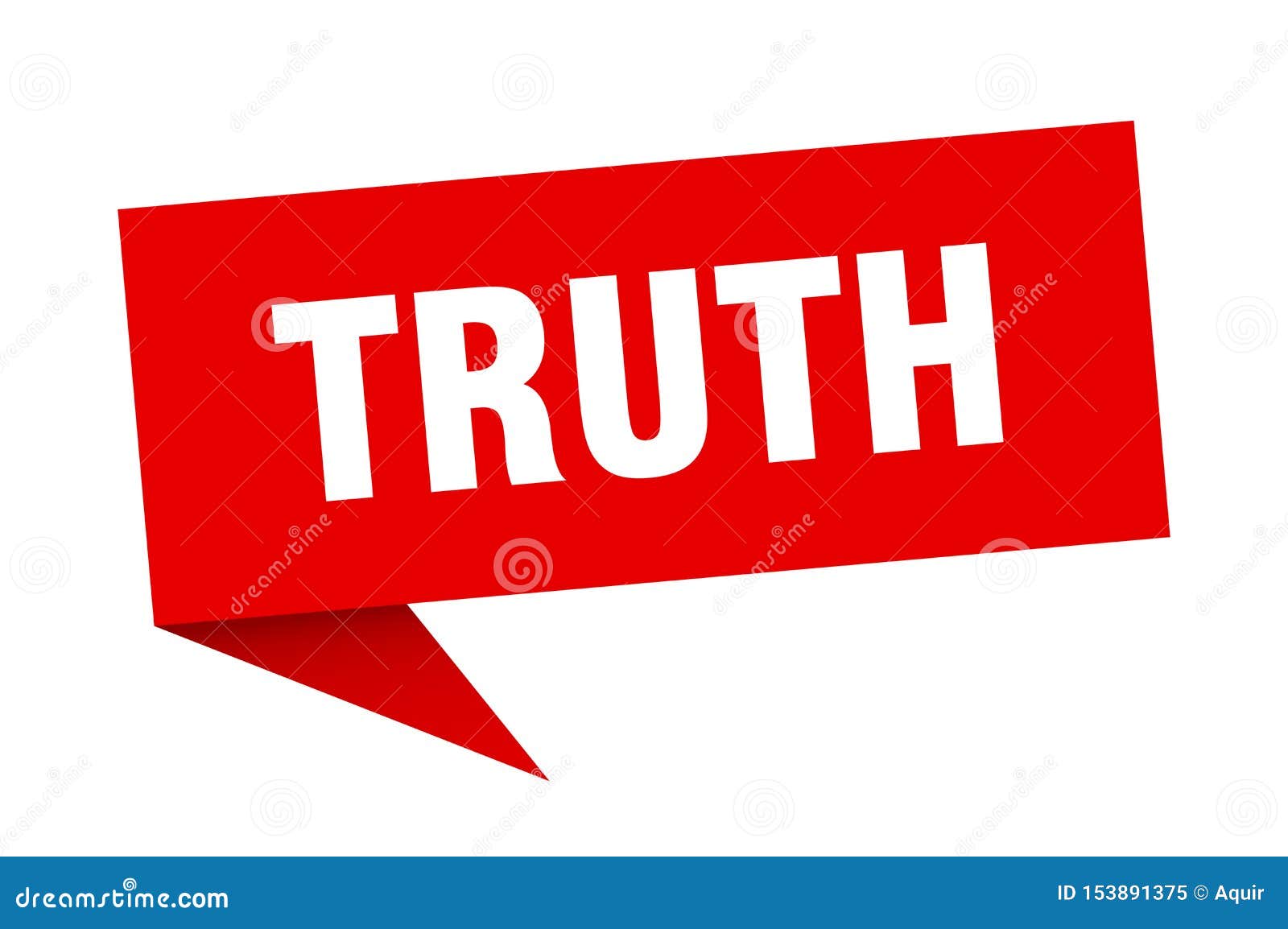 Truth speech bubble. stock vector. Illustration of ribbon - 153891375