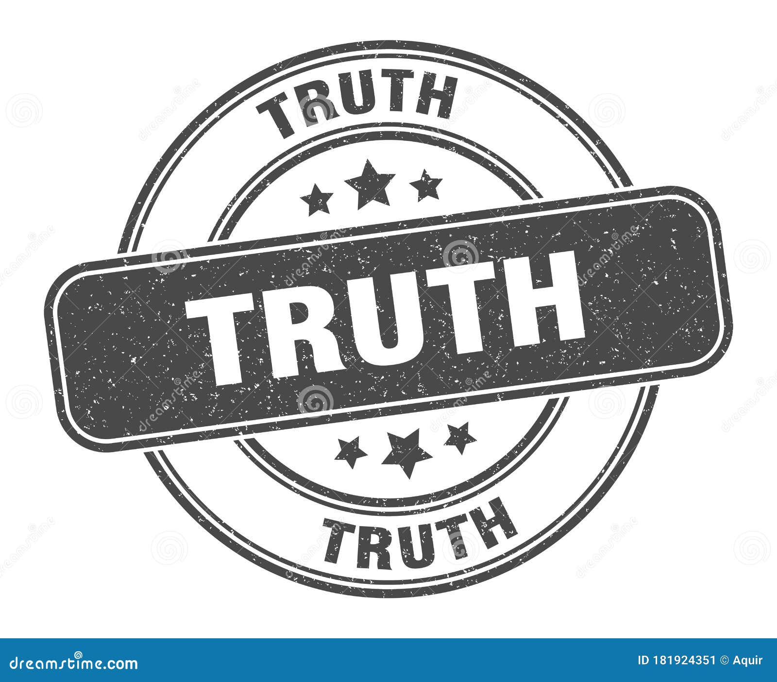 Truth Stamp. Truth Round Grunge Sign Stock Vector - Illustration of ...