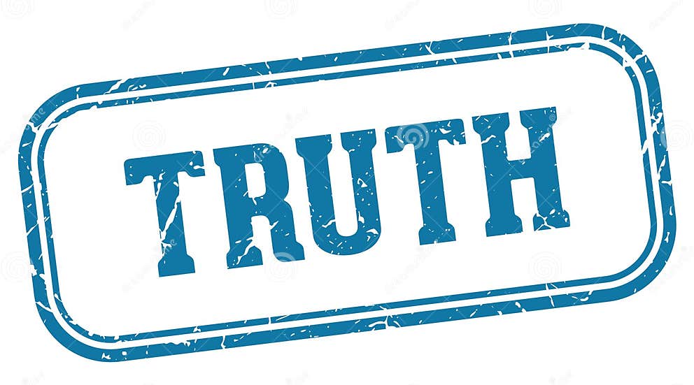 Truth Stamp. Truth Rectangular Stamp on White Background Stock Vector ...