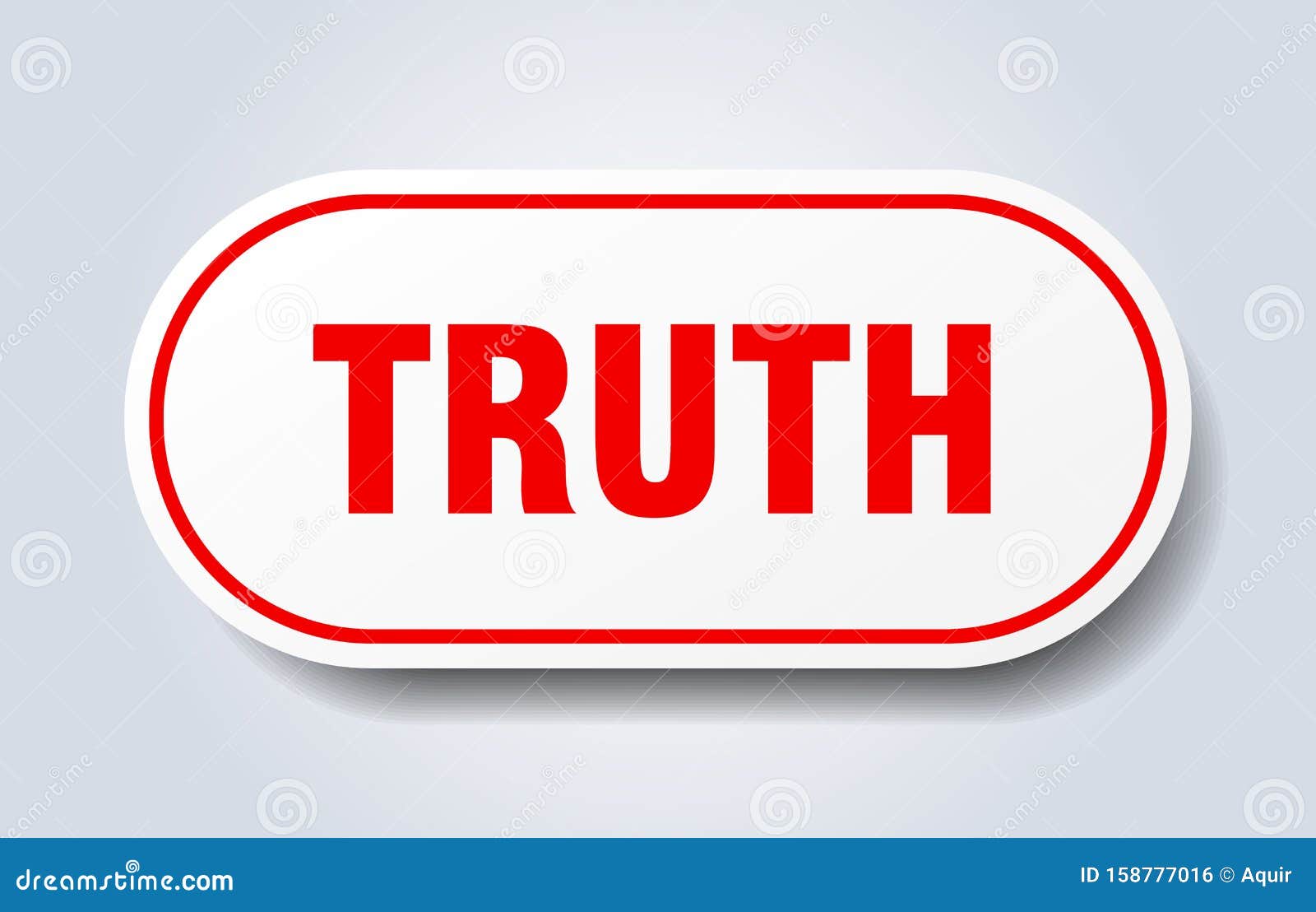 Truth sticker. stock vector. Illustration of paper, template - 158777016
