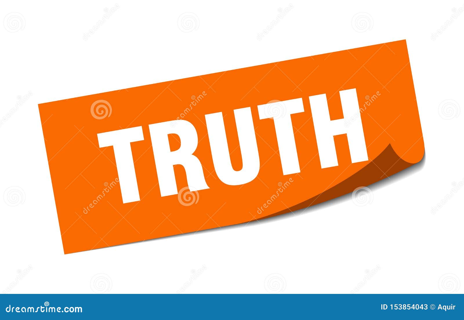 Truth sticker. stock vector. Illustration of paper, vector - 153854043
