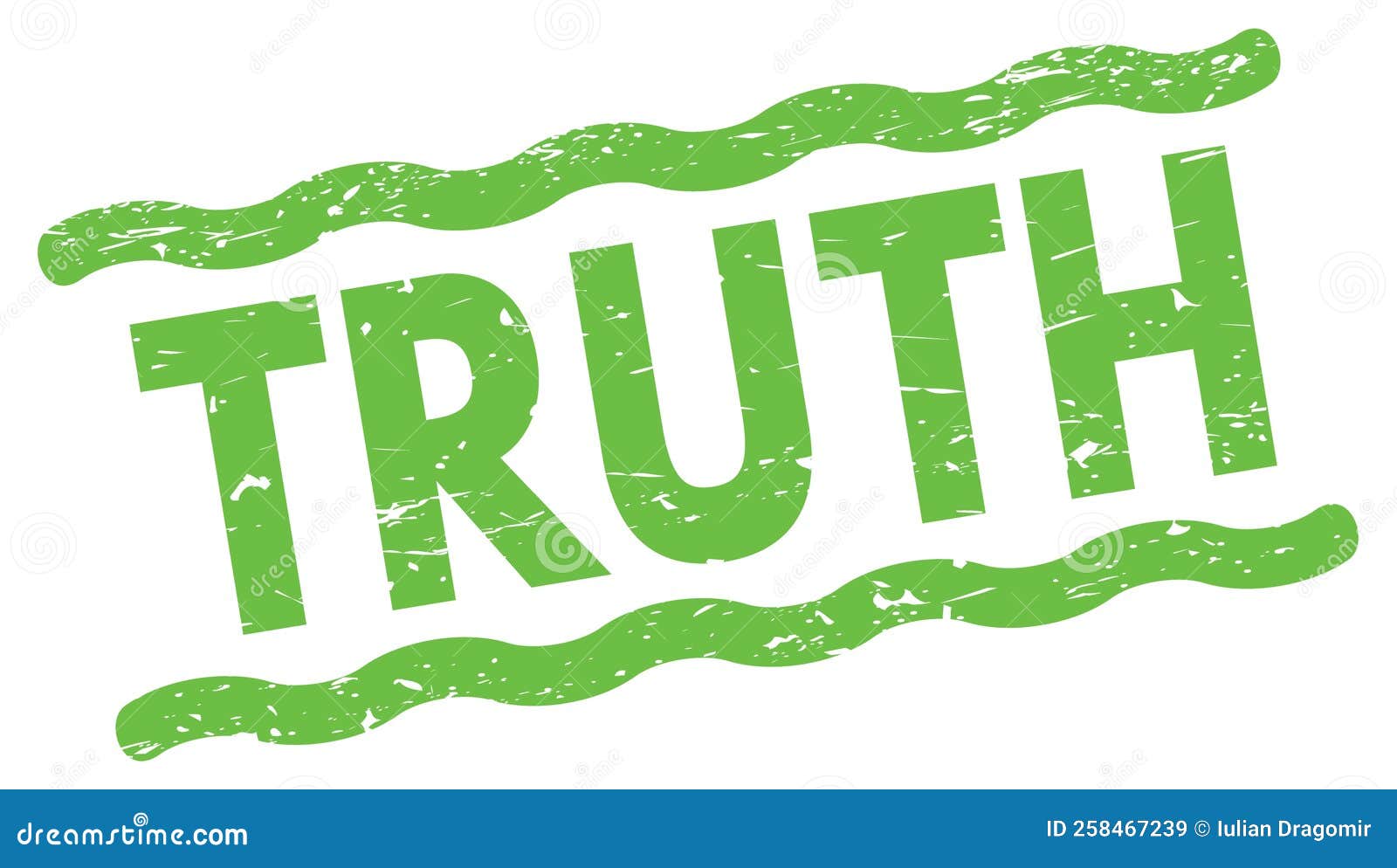 TRUTH Text on Green Lines Stamp Sign Stock Illustration - Illustration ...