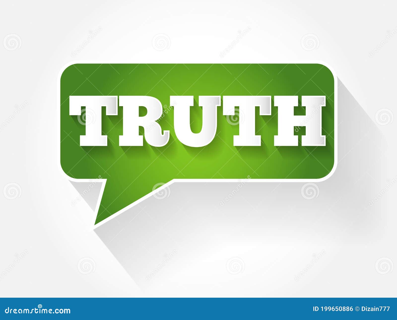 TRUTH text message bubble stock illustration. Illustration of answer ...
