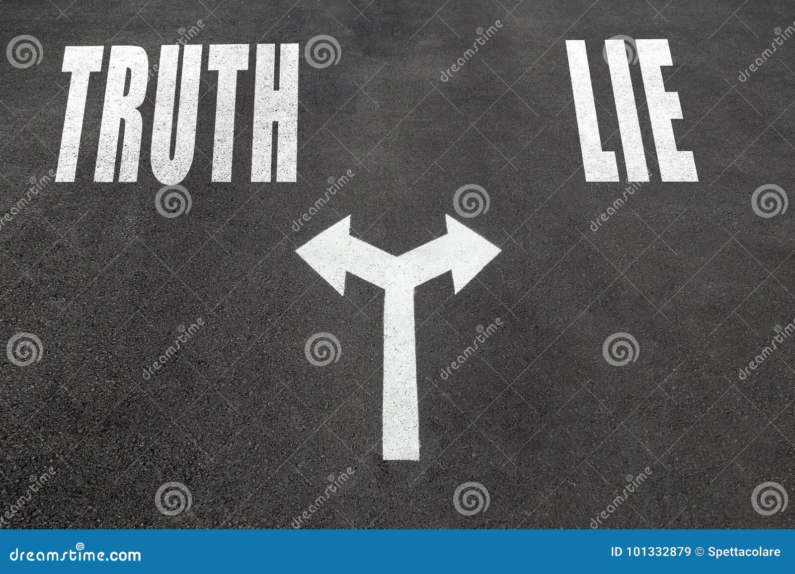Truth Vs Lie Choice Concept Stock Image - Image of choose, opportunity ...