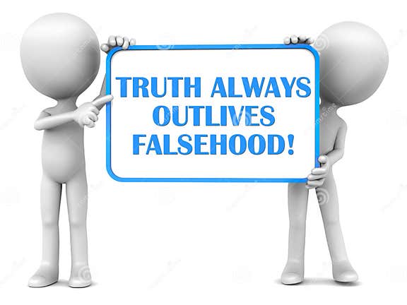 Truth wins stock illustration. Illustration of false - 29574645