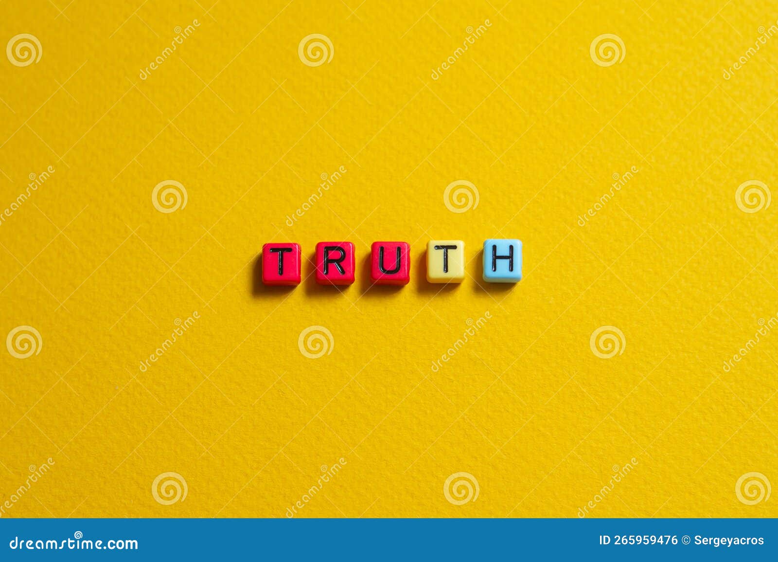Truth - Word Concept on Cubes Stock Photo - Image of reality, sign ...