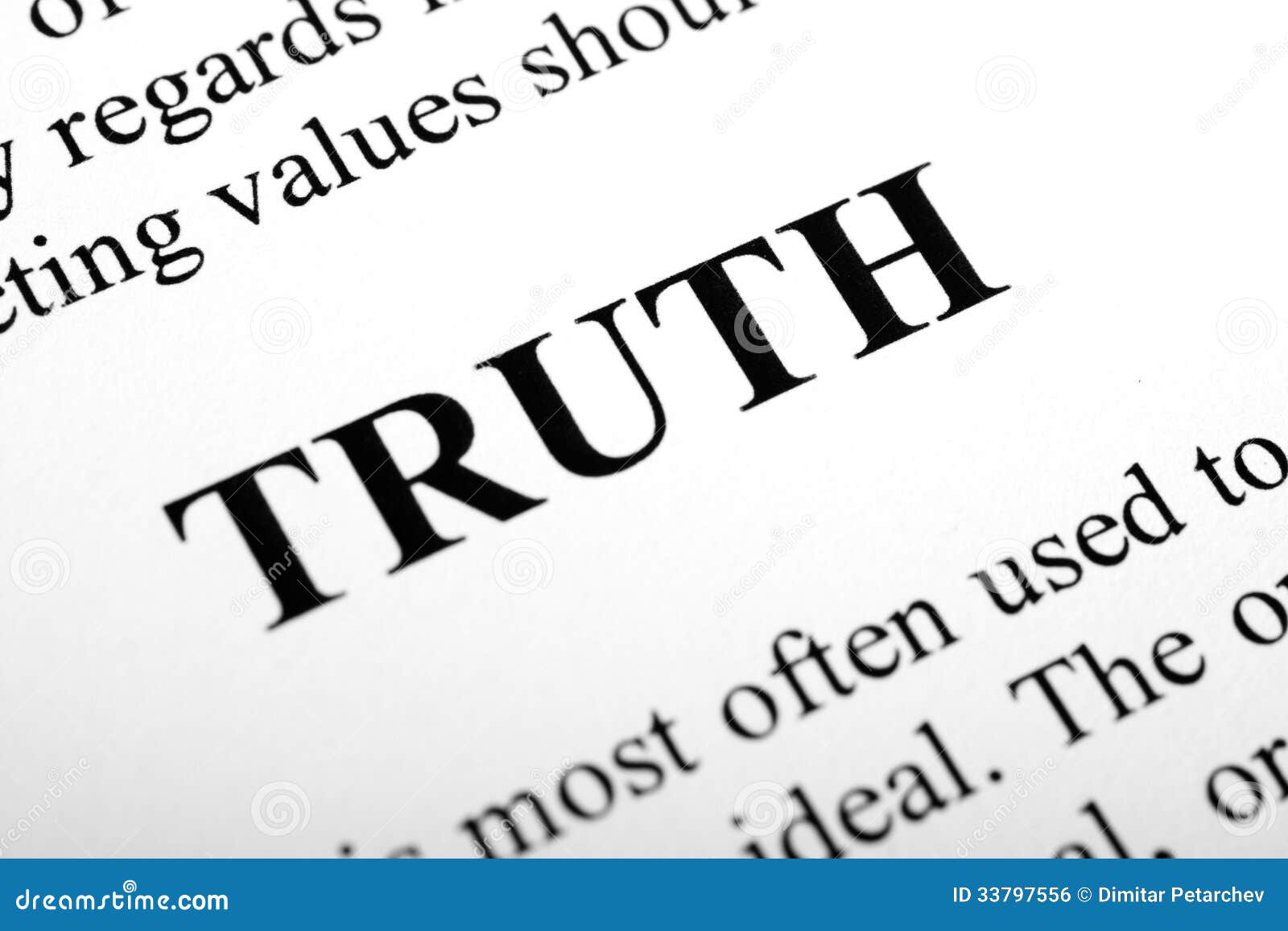 Truth stock photo. Image of sign, selective, dictionary - 33797556