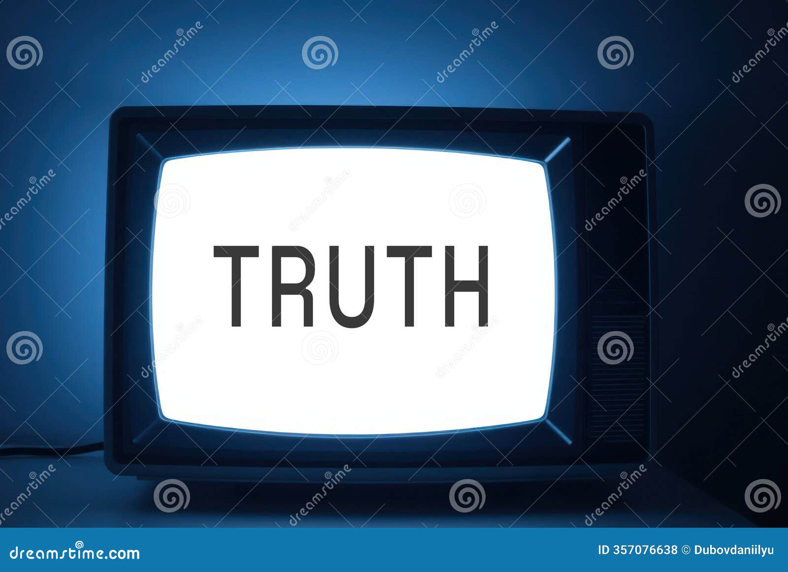 Truth Word Text on Tv Screen Stock Illustration - Illustration of ...