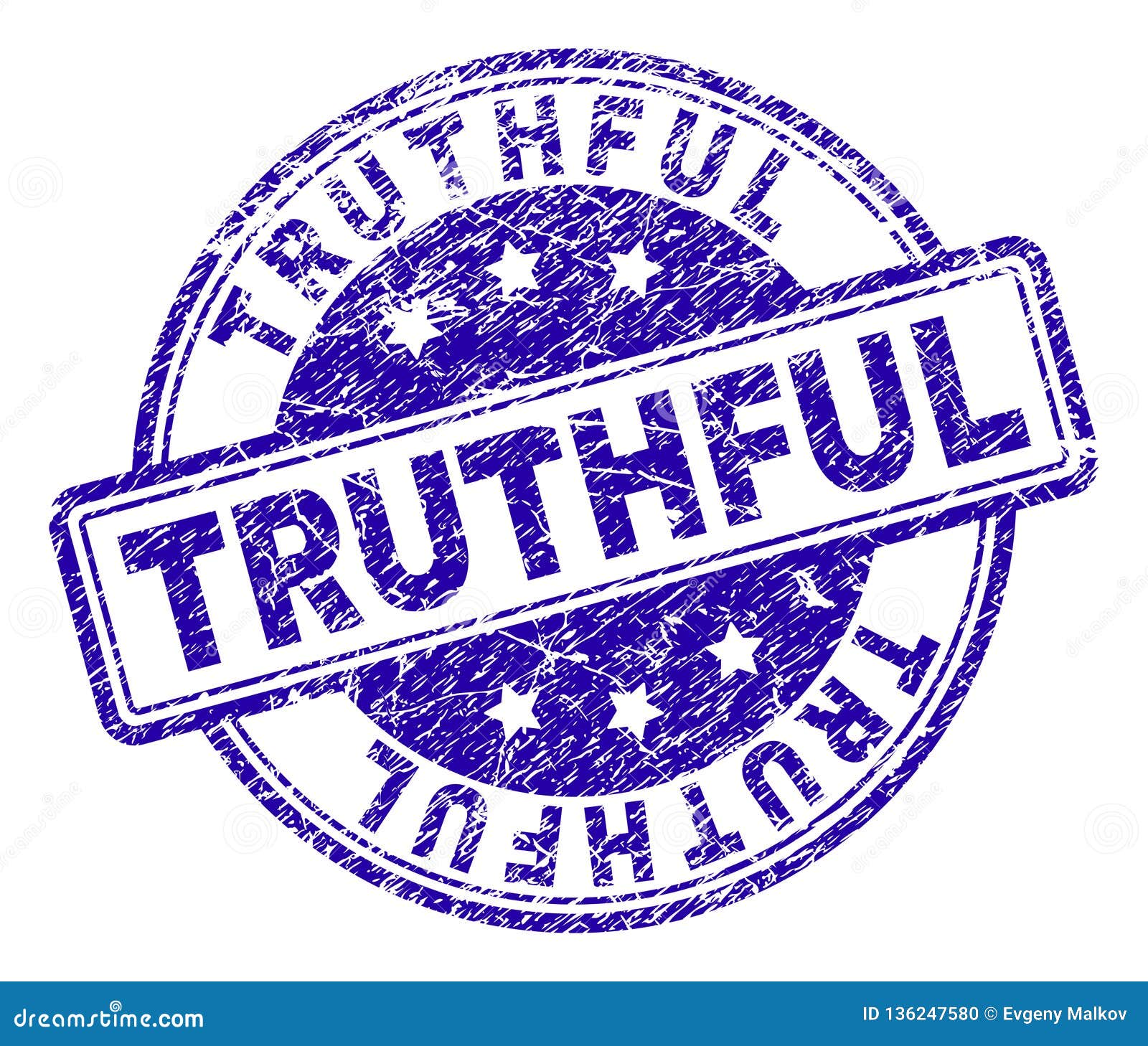 Grunge Textured TRUTHFUL Stamp Seal Stock Vector - Illustration of ...