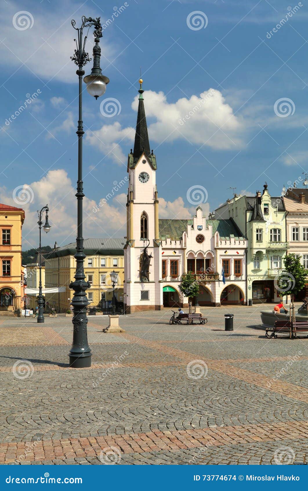 Trutnov town square editorial stock image. Image of czech - 73774674
