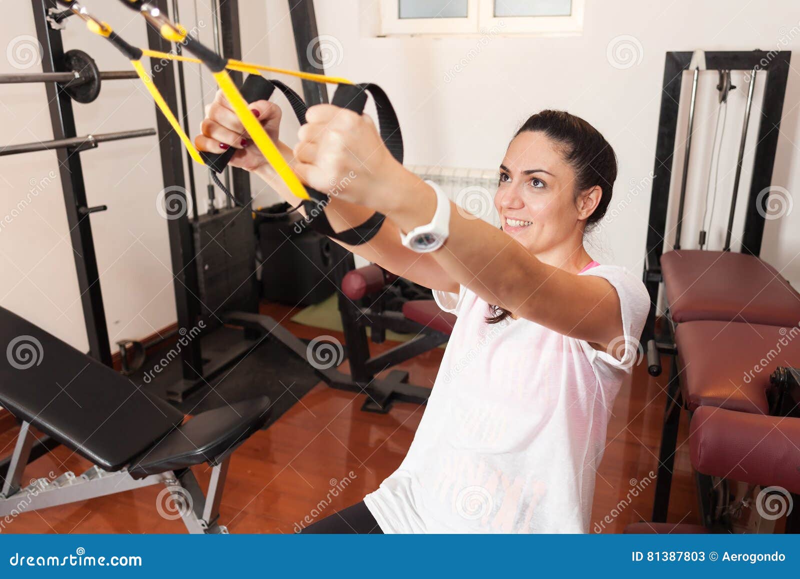 Trx exercises stock image. Image of modern, human, movement - 81387803