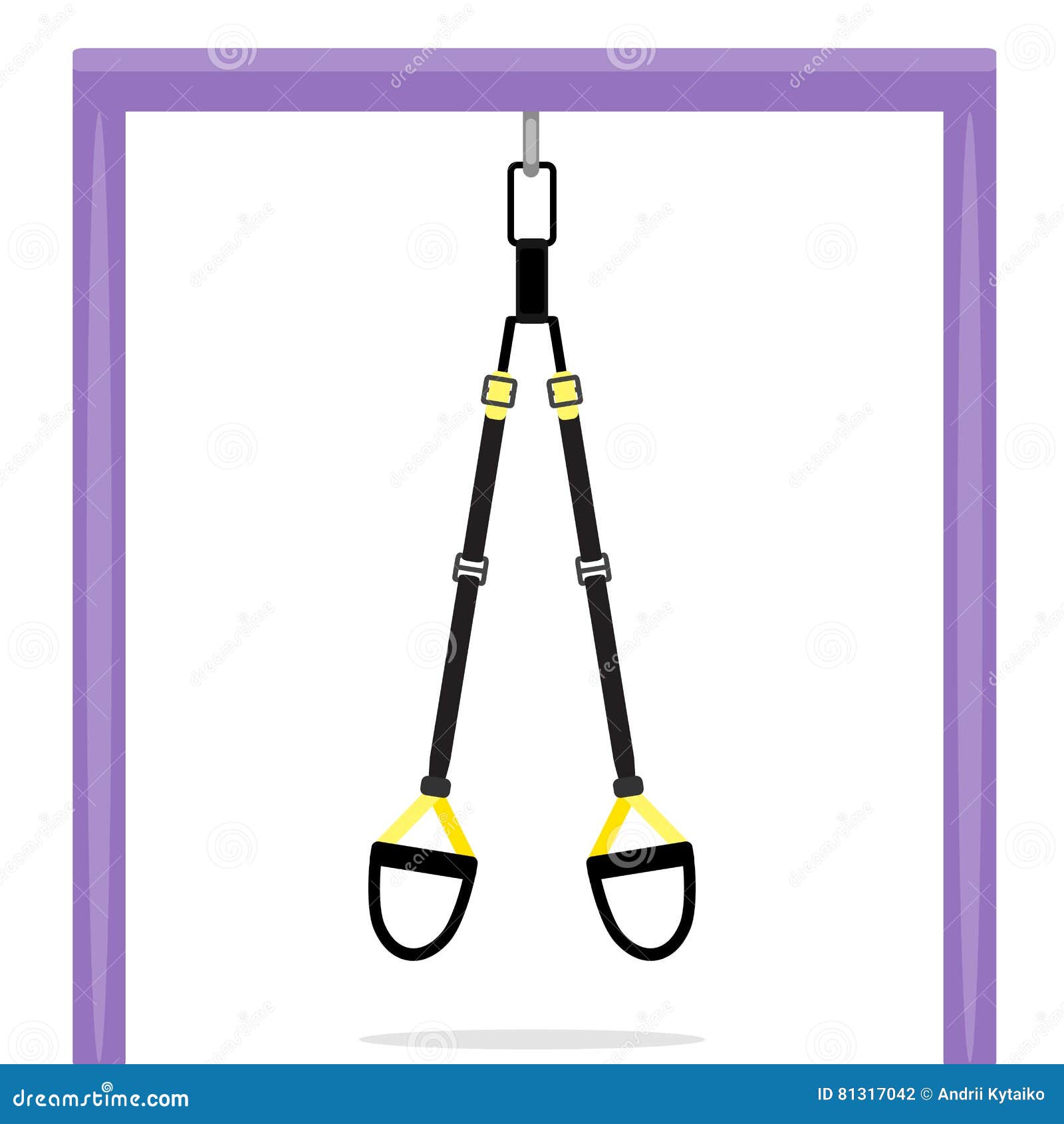 TRX hanging on bar stock vector. Illustration of simple - 81317042