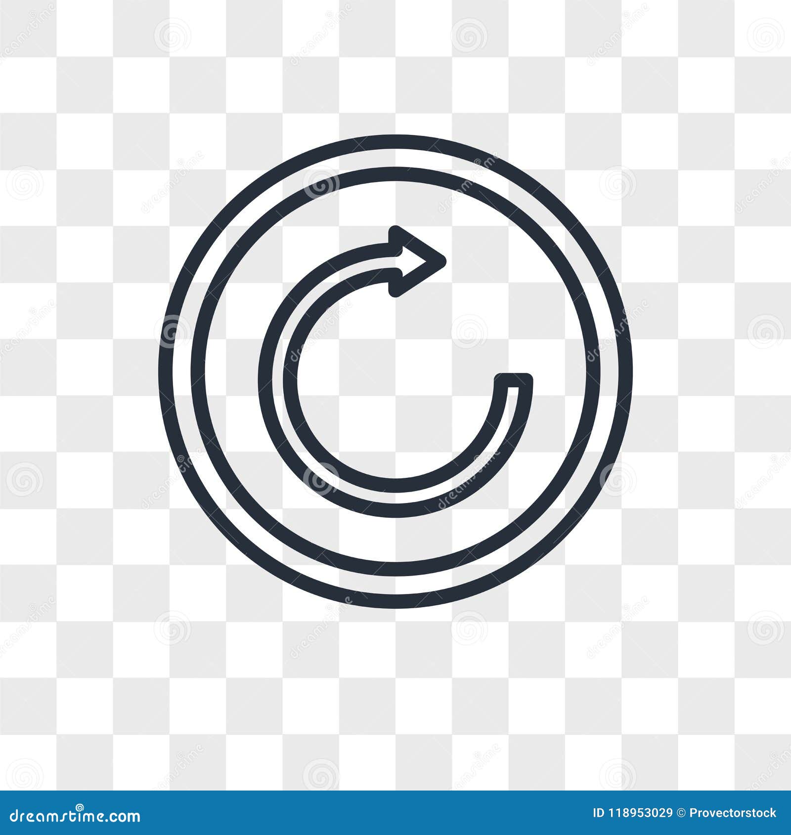 Try Again Vector Icon Isolated on Transparent Background, Try Again ...