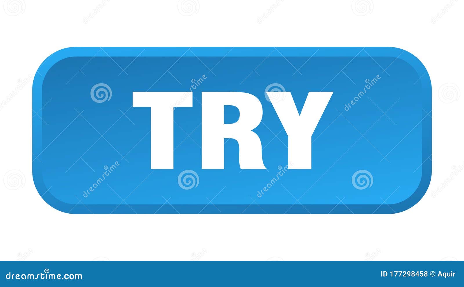 Try Button. Try Square 3d Push Button Stock Vector - Illustration of ...