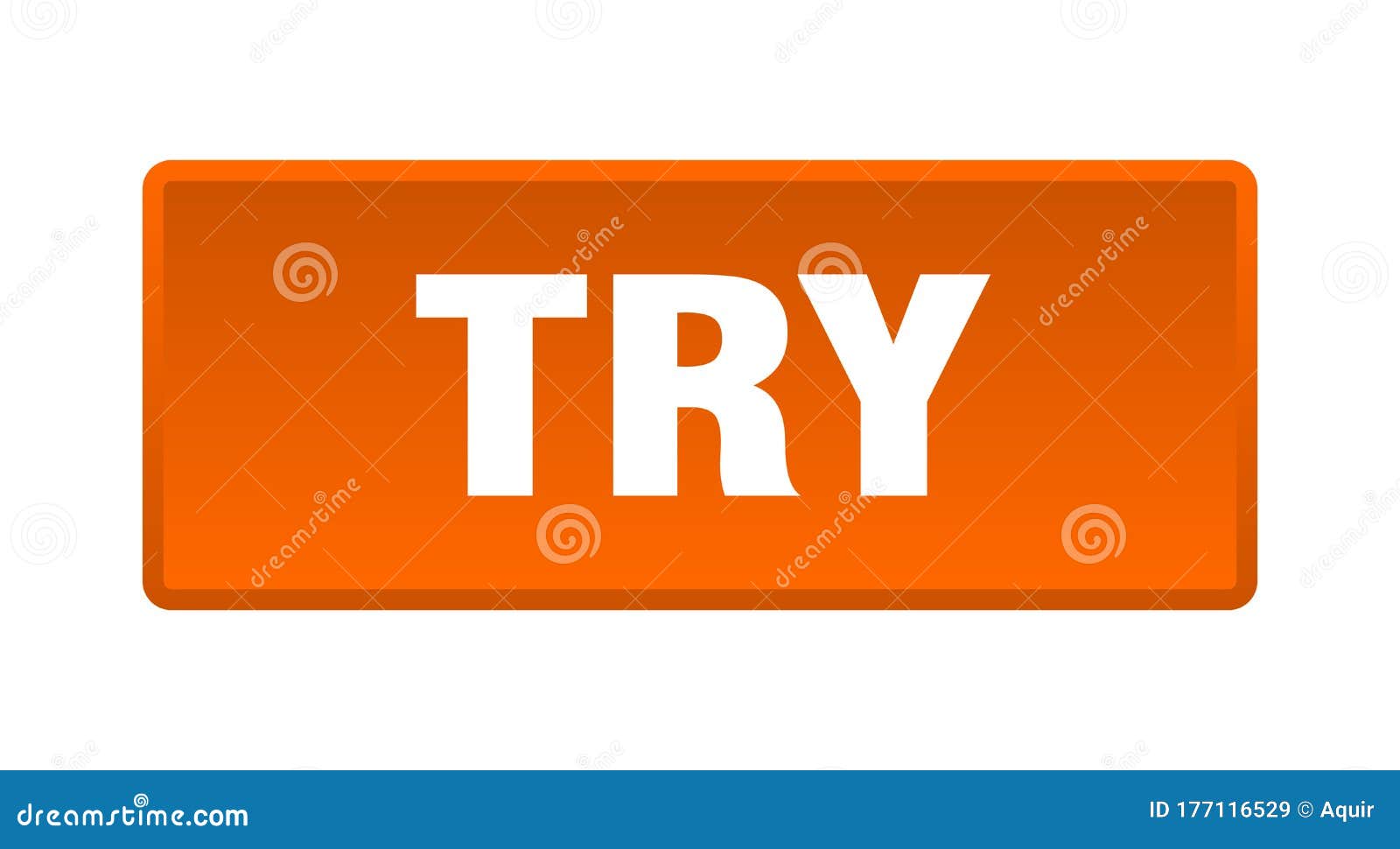 Try Button. Try Square Isolated Push Button Stock Vector - Illustration ...
