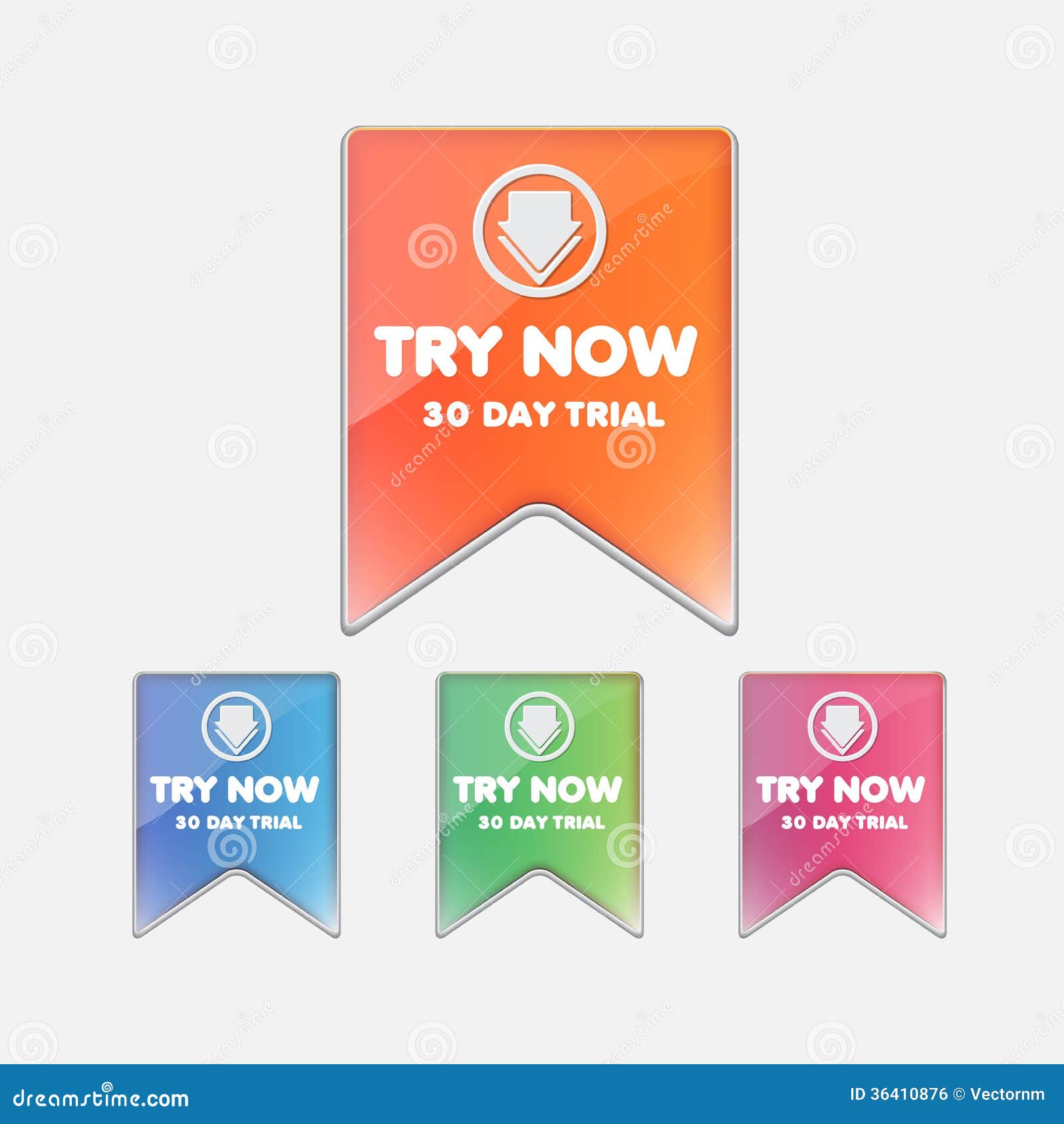 Try buttons set stock vector. Illustration of interface - 36410876