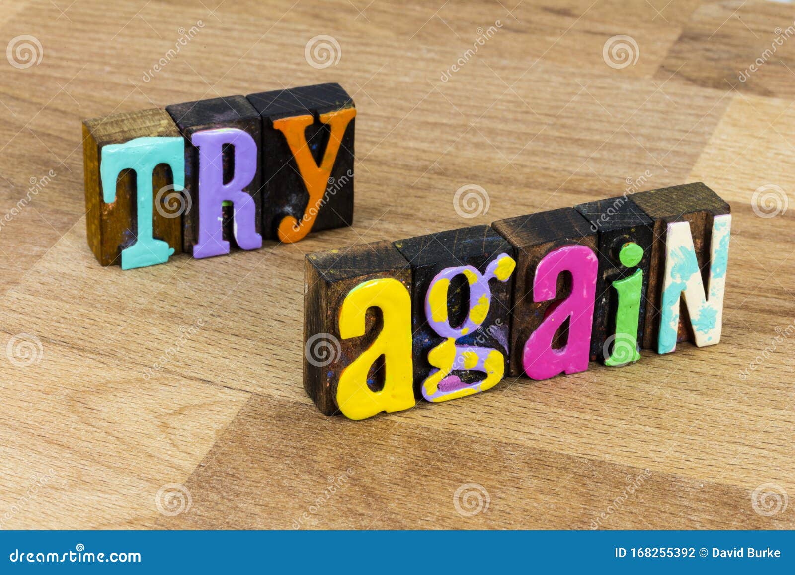Try Fail Again Work Harder Determination Motivation Success Failure ...