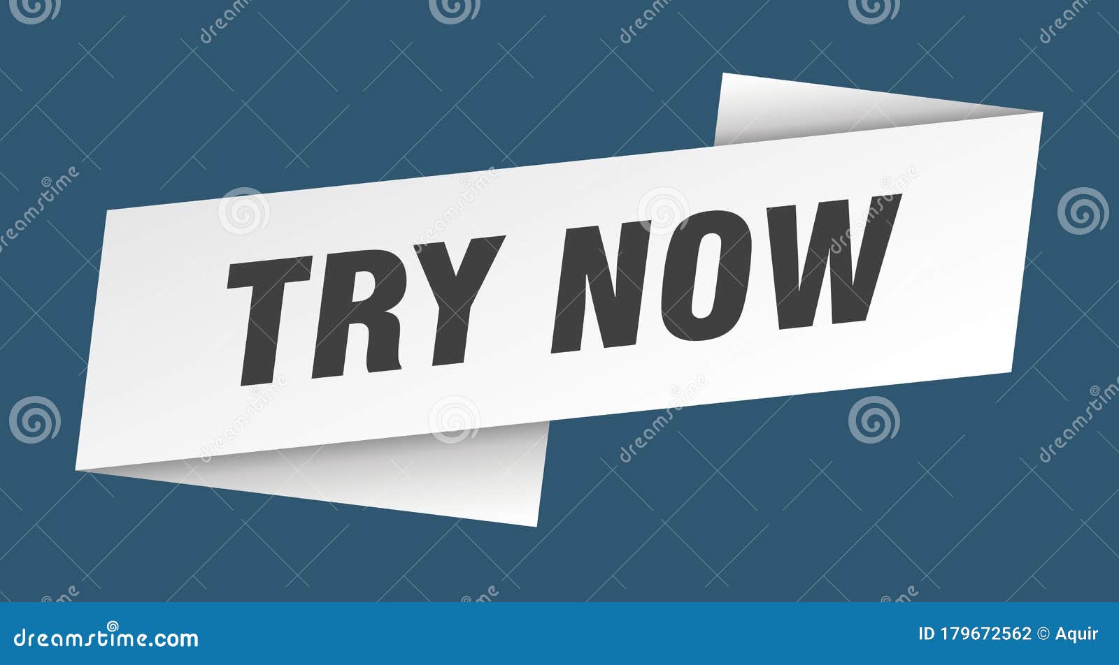 Try Now Banner Template. Try Now Ribbon Label Stock Vector ...