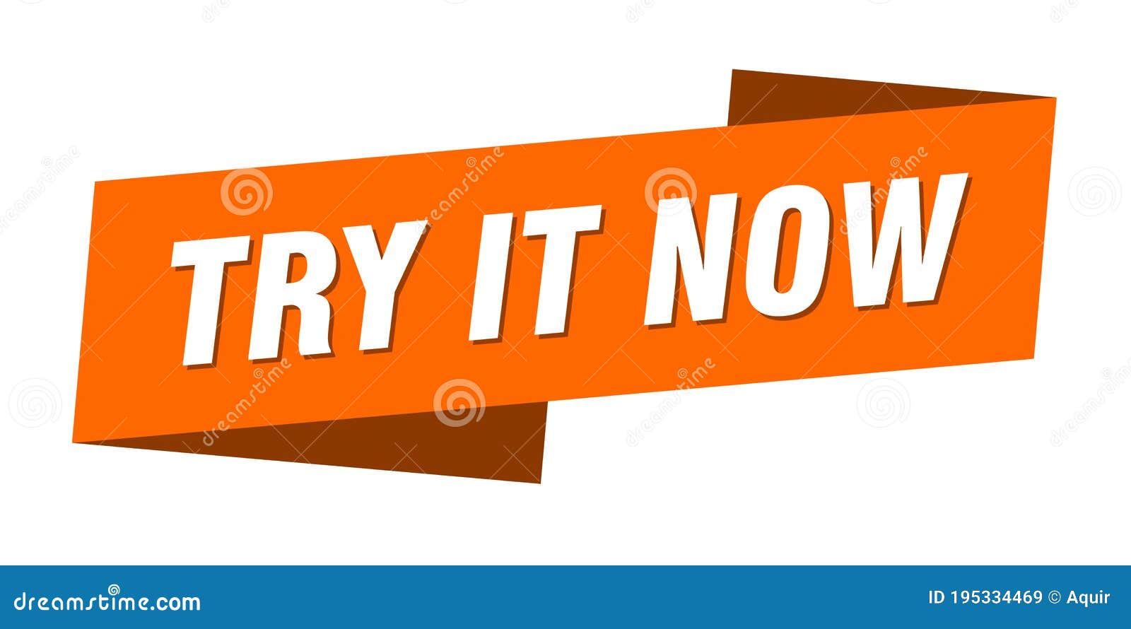 Try it Now Banner Template. Ribbon Label Sign. Sticker Stock Vector ...