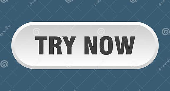 Try now button stock vector. Illustration of notice - 196849933