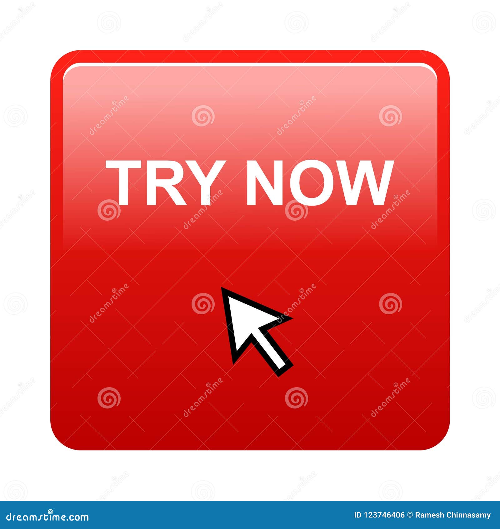 Try now button stock vector. Illustration of internet - 123746406