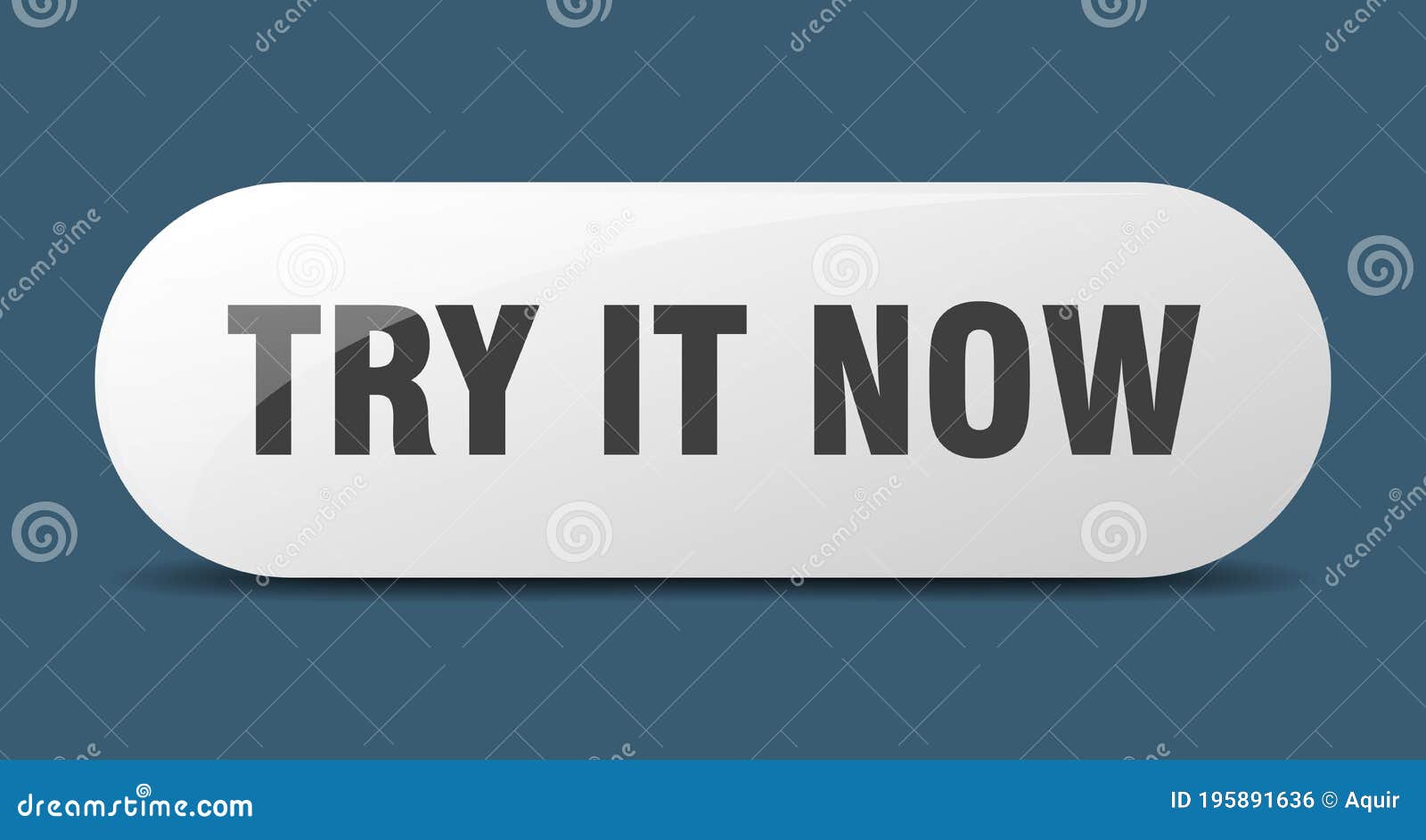 Try it Now Button. Sticker. Banner. Rounded Glass Sign Stock Vector ...